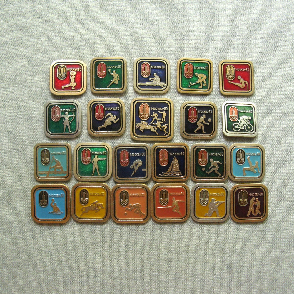 22nd Olympic Games Pins Sports Collectible Summer Olympic | Etsy