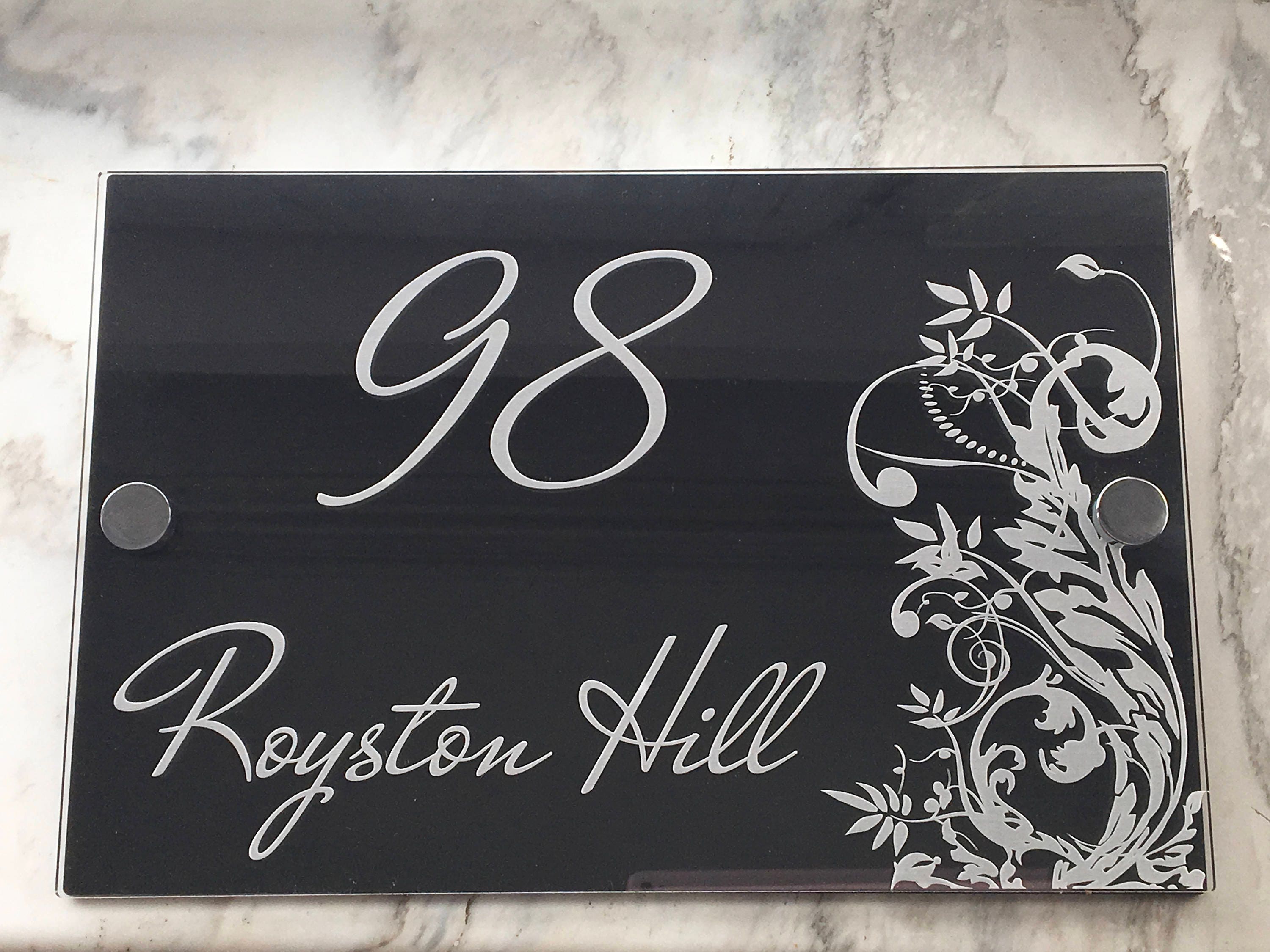 Personalised Acrylic House Outdoor Sign Modern Door Plaque | Etsy