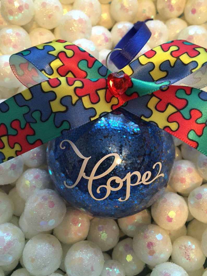 Autism Awareness Ornament Christmas Ornament Awareness | Etsy
