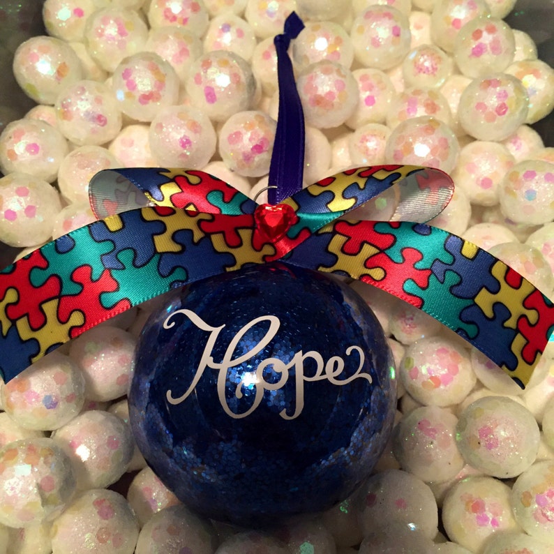 Autism Awareness Ornament Christmas Ornament Awareness | Etsy