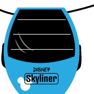 Clip Art Scrapbook Disney Skyliner Digital Disney World | Etsy
