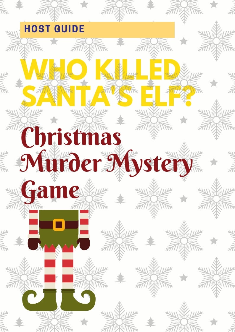 Who Killed Santa's Elf // Christmas Murder Mystery | Etsy
