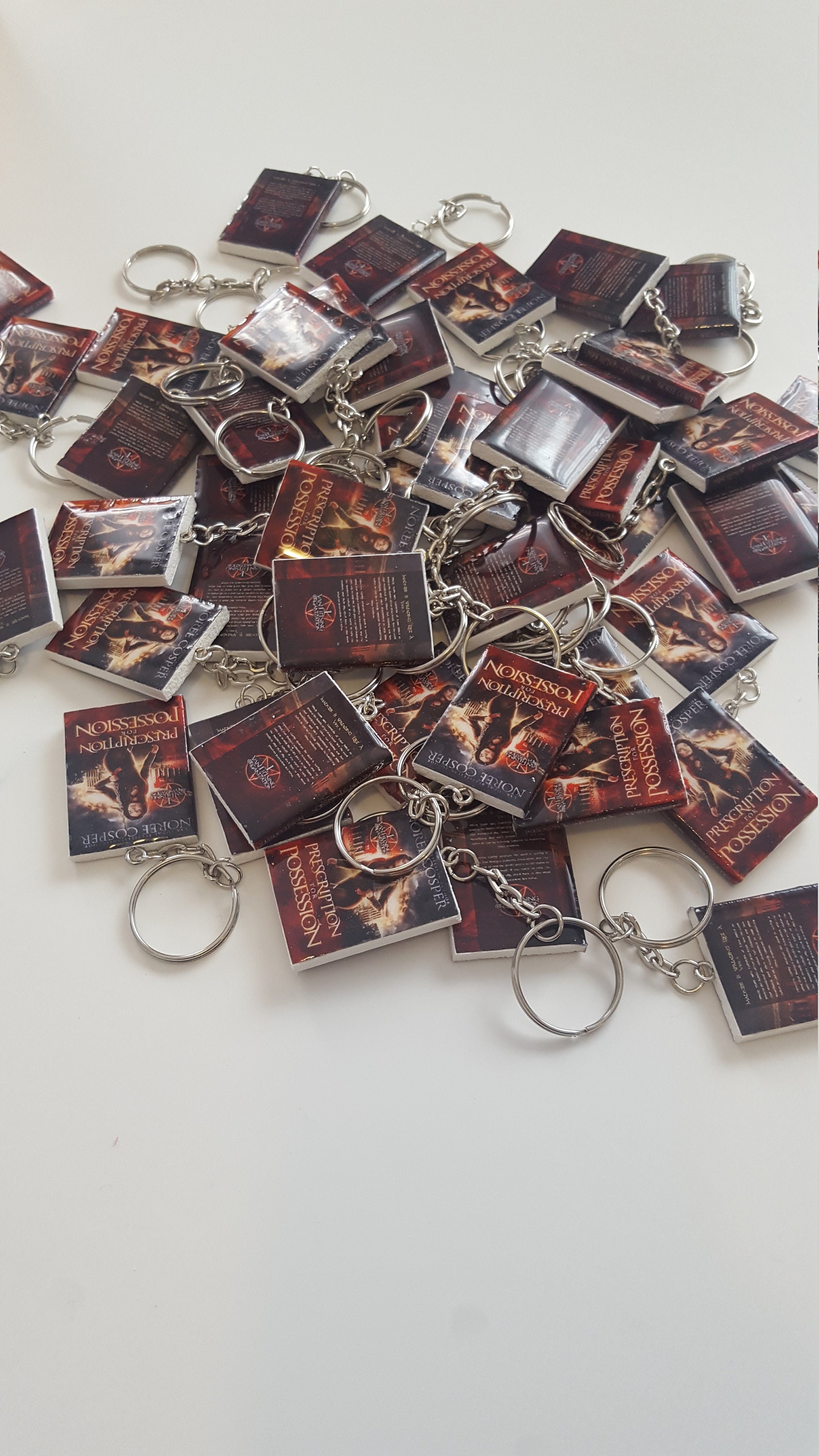 Custom Small or Mini Book Keychain | Etsy