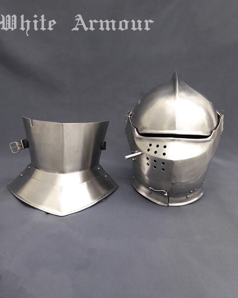 Italian Armet helmet SCA LARP fantasy helmet knight armor helm | Etsy