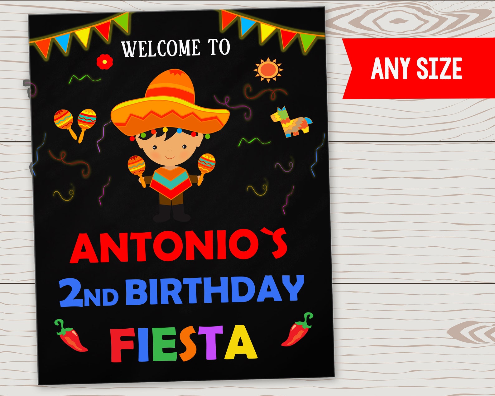 Fiesta welcome sign Fiesta birthday sign Mexican party decor | Etsy