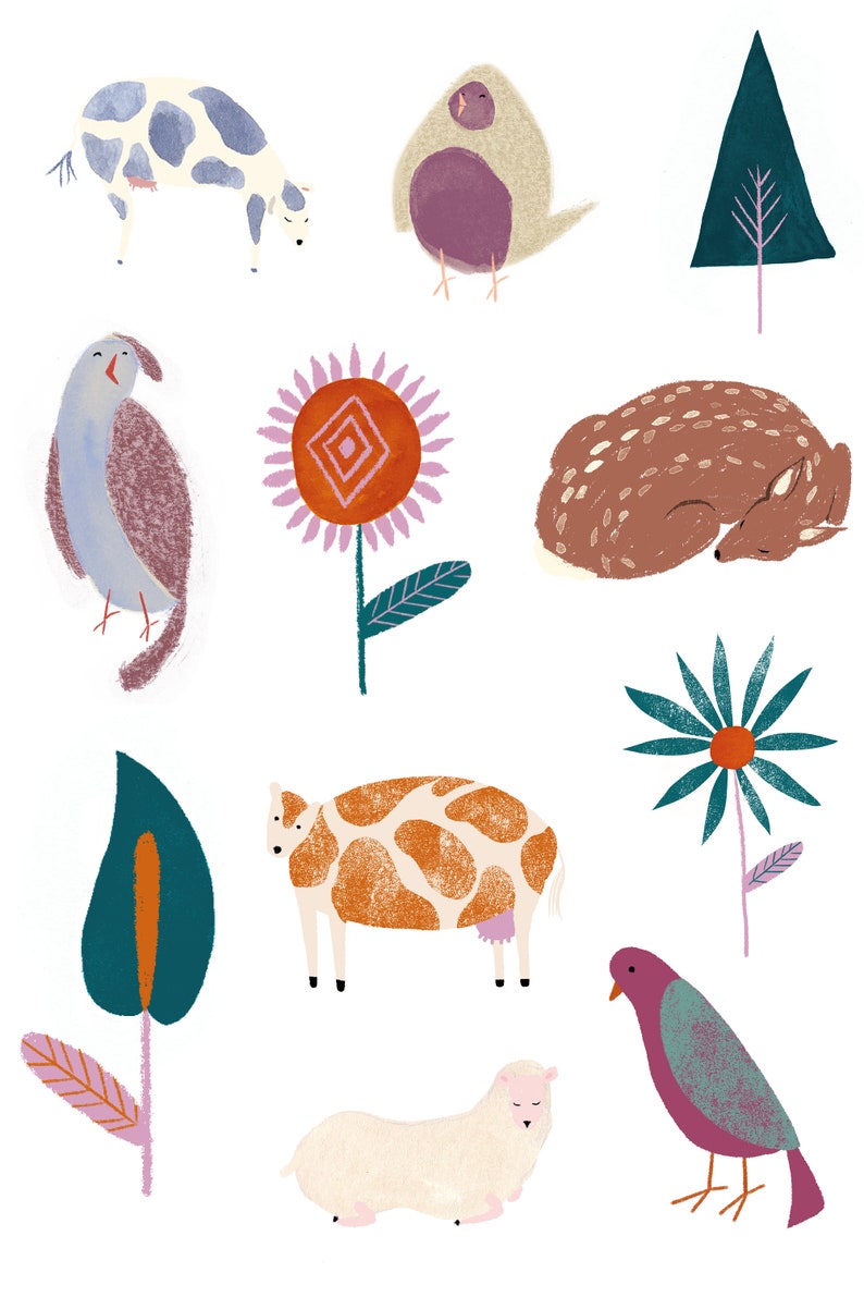 Nature Sticker Sheet | Etsy