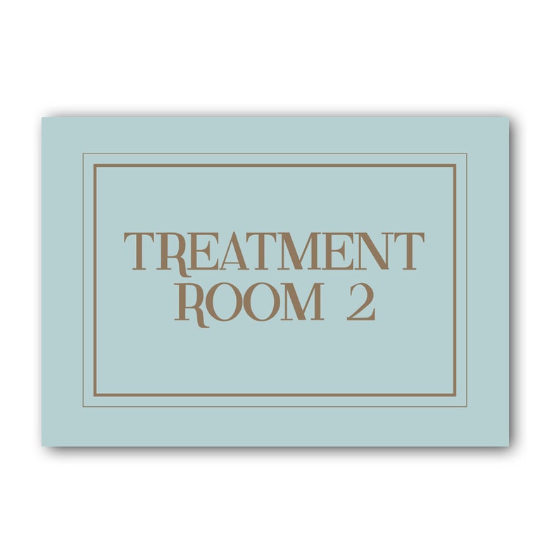 Treatment Room Two Treatment Room Sign The Treatment Room | Etsy