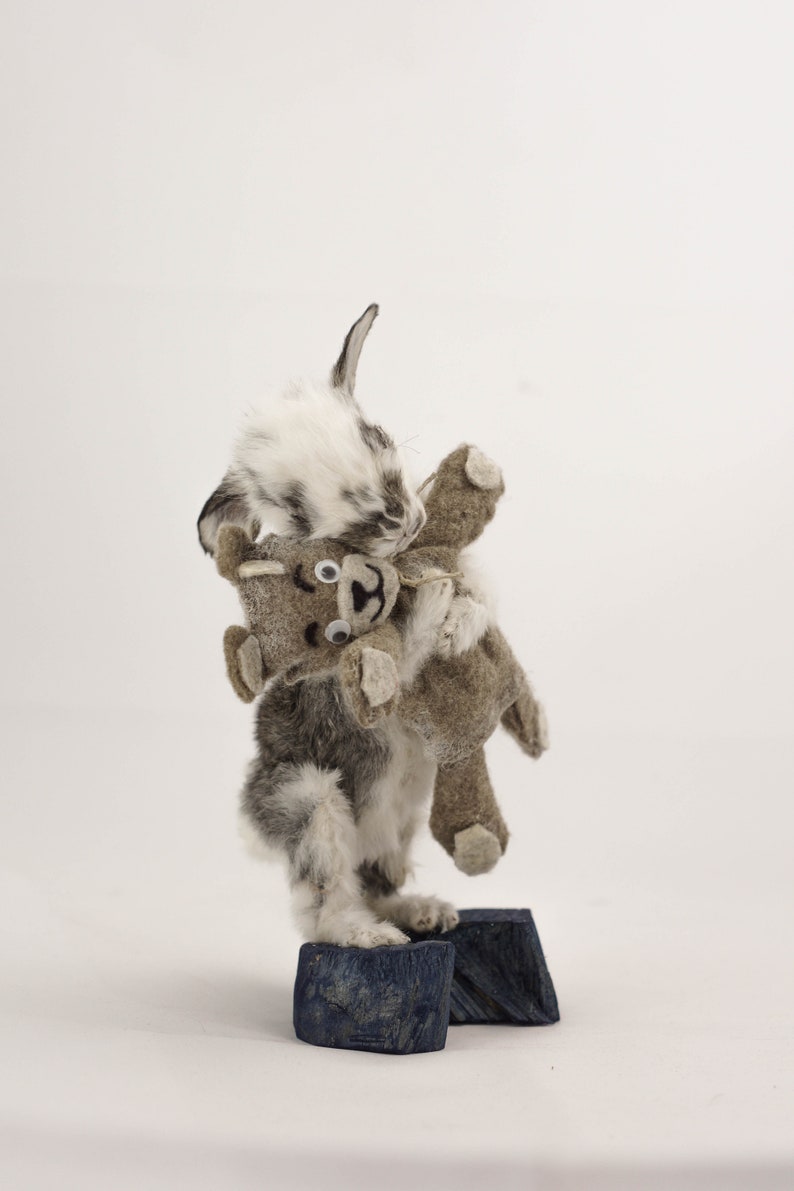 Most cute taxidermy bunny Real animal mounth rabbit | Etsy