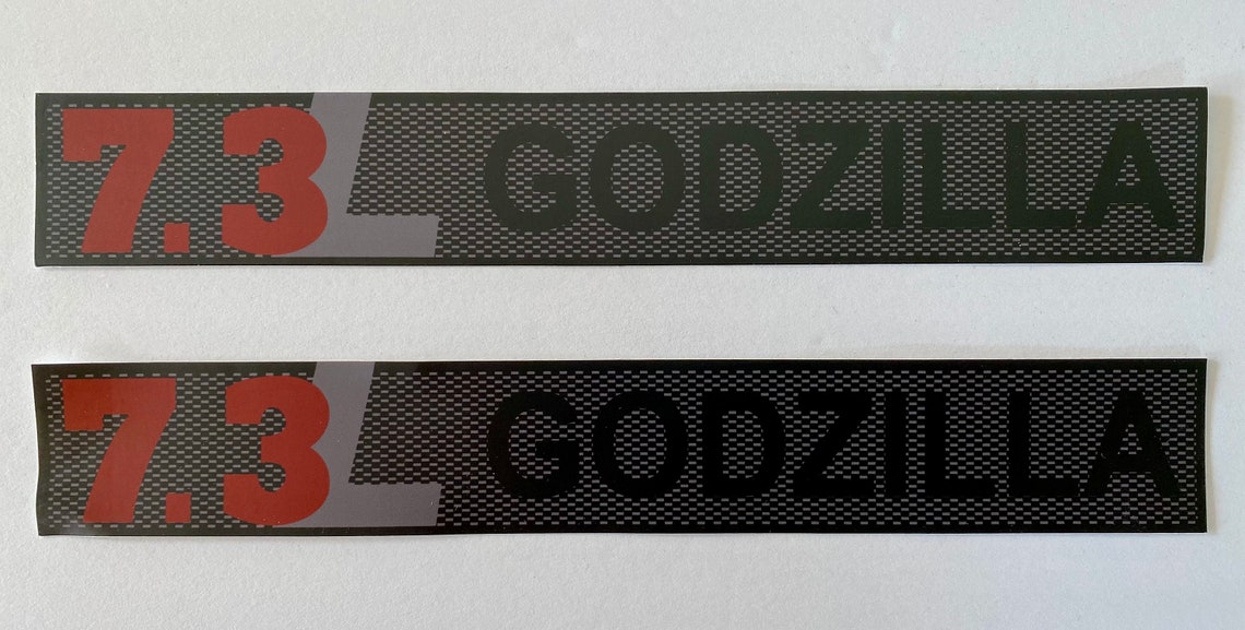 2 Godzilla 7.3 L ....Truck Decal Stickers.....fits Ford F250 | Etsy
