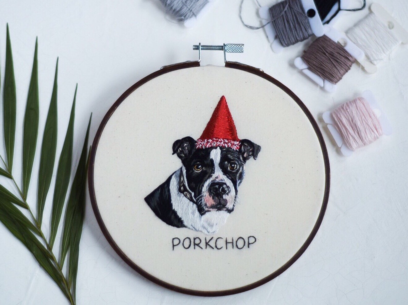 Custom Pet Portrait / Hand Embroidered Pet Portrait / Custom | Etsy