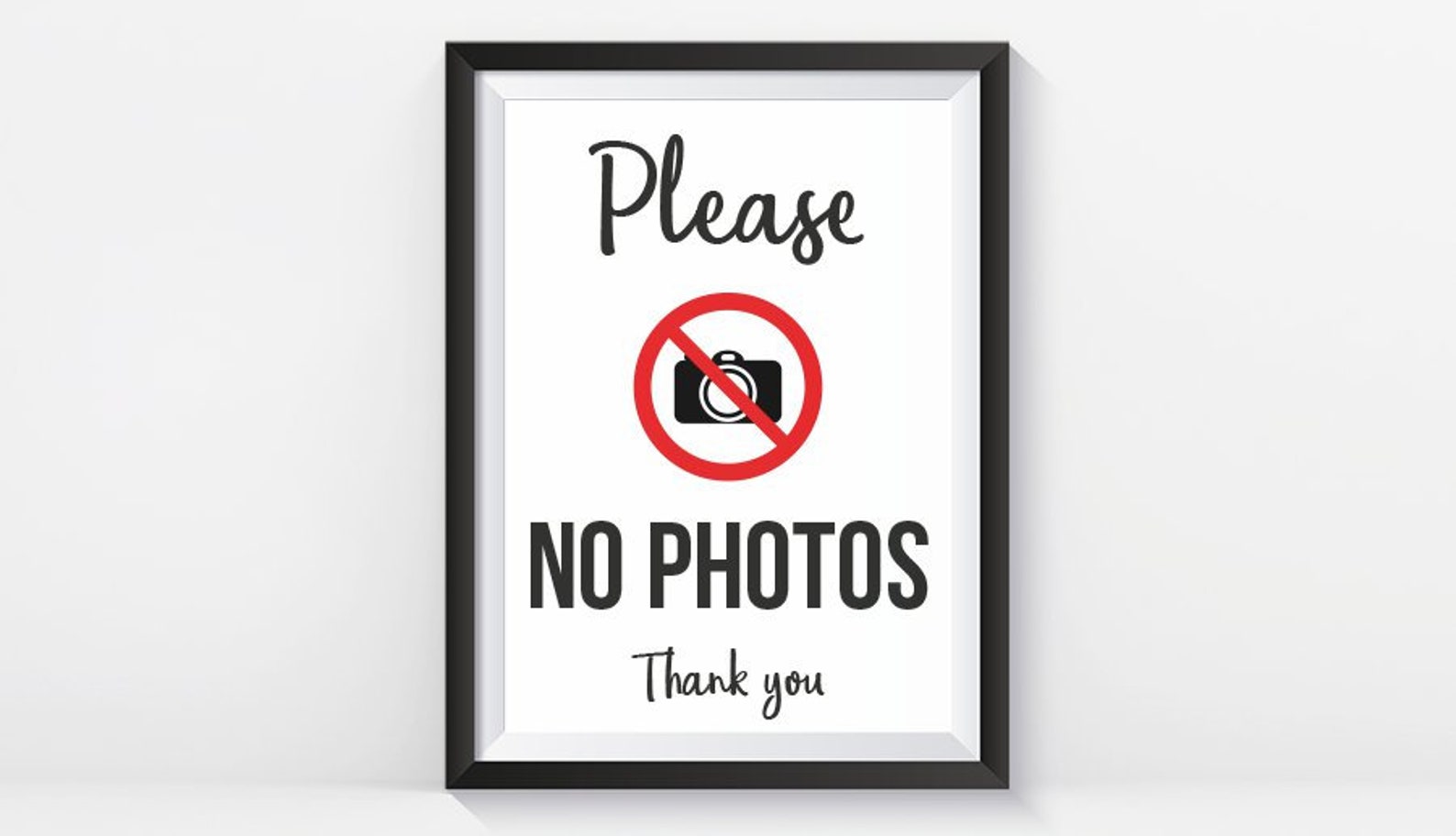 No Photos Sign / No Picture Sign / No Photography Sign / No | Etsy