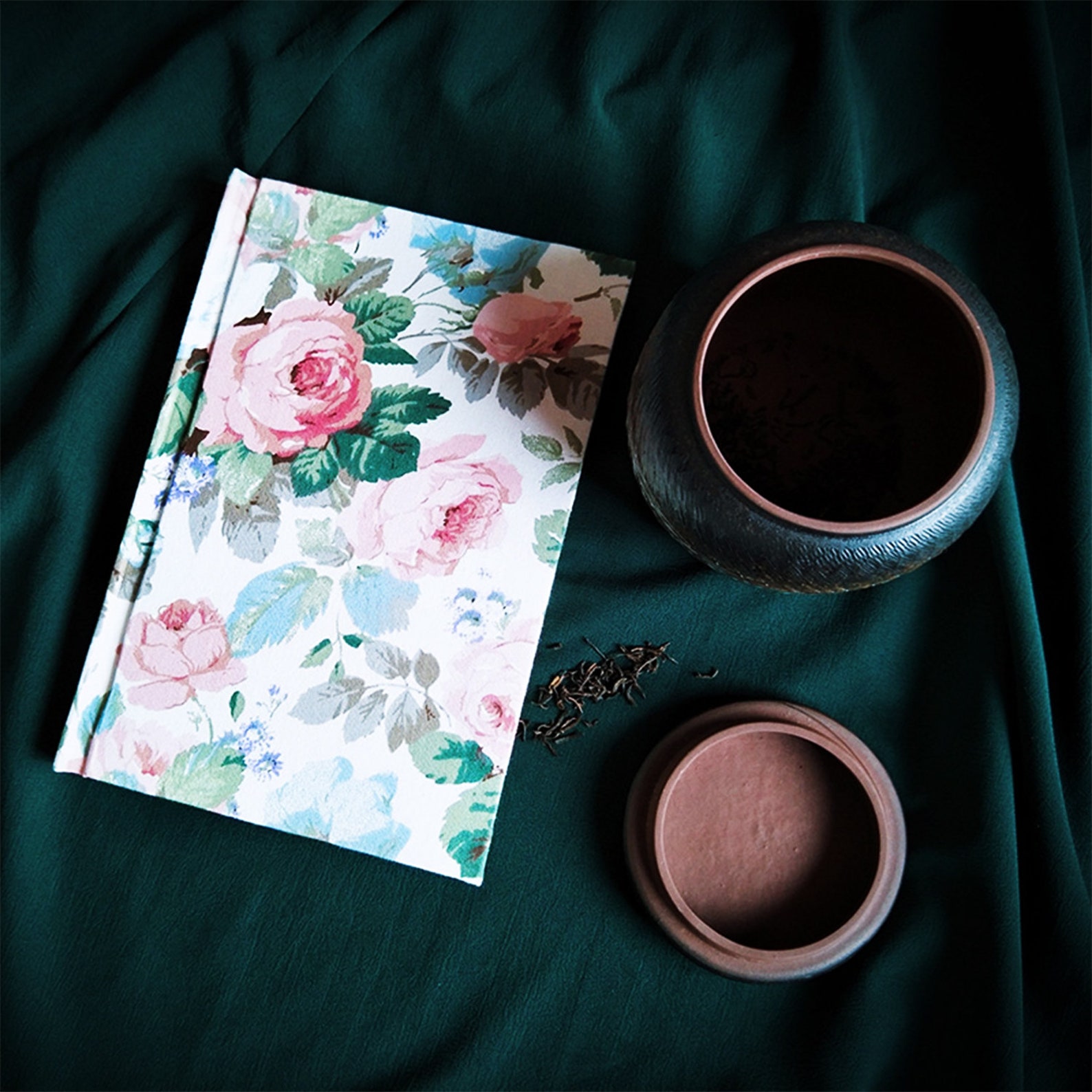 Flower notebook Writing journal A5 hardcover Personalized | Etsy