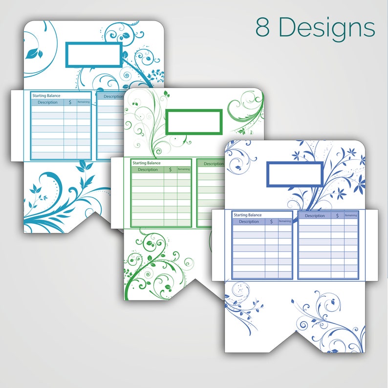 Cash Envelopes Set of 8 Cash Envelope System Cute Cash | Etsy