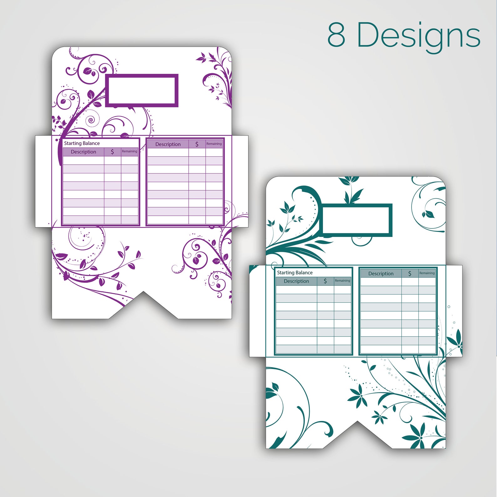 Cash Envelopes Set of 8 Cash Envelope System Cute Cash | Etsy