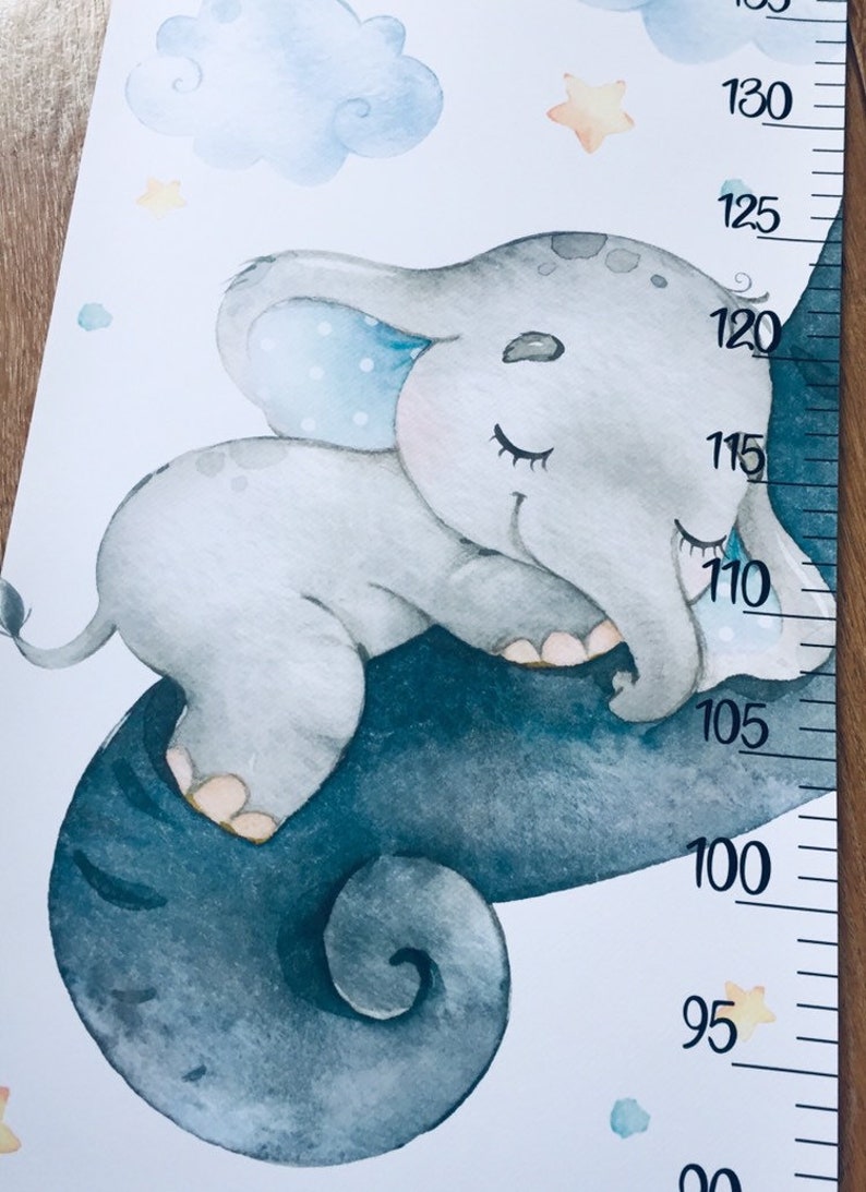 Elephant growth chart Baby elephant height chart Cute animals | Etsy