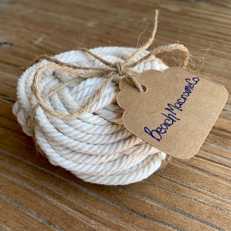 Knotted Coasters 2pk or 4pk Macrame Coasters Boho | Etsy