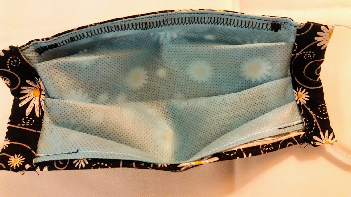 Daisy Face Mask Flower Face Mask Washable Filter Pocket Nose | Etsy