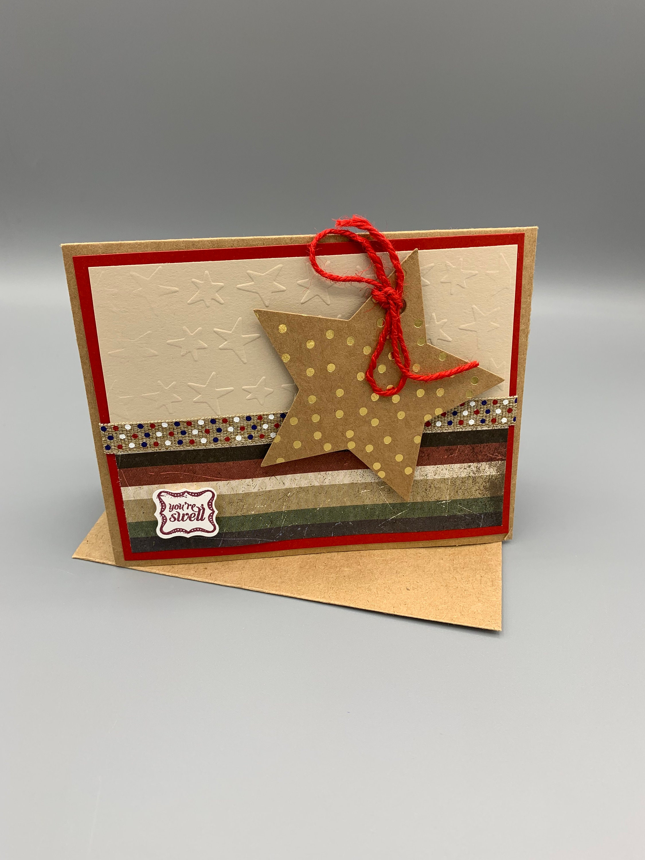 Stars & Stripes Greeting Card Kit Make 3 Cards 5.5x4.25 Inch | Etsy