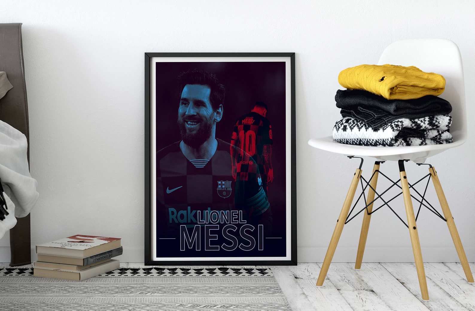 Lionel Messi Poster Shadow Art Poster Poster Print Gift | Etsy