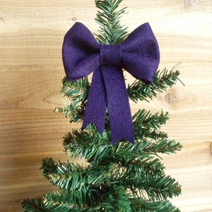 Felt Bow Christmas Tree Holiday Topper | Etsy