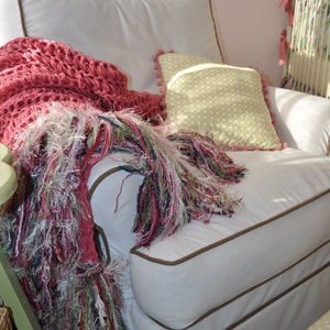 Pink Decor Cottage Chic Rose Pink Throw Blanket. Shabby Chic | Etsy