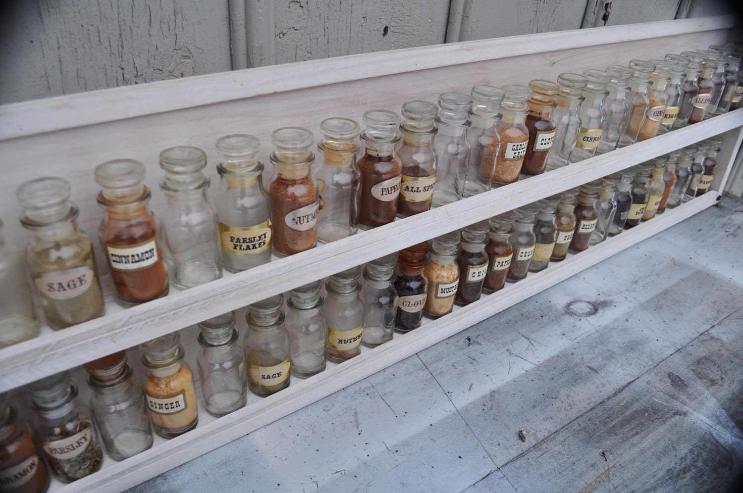 Spice Rack Kitchen Display Extra Long Storage and | Etsy
