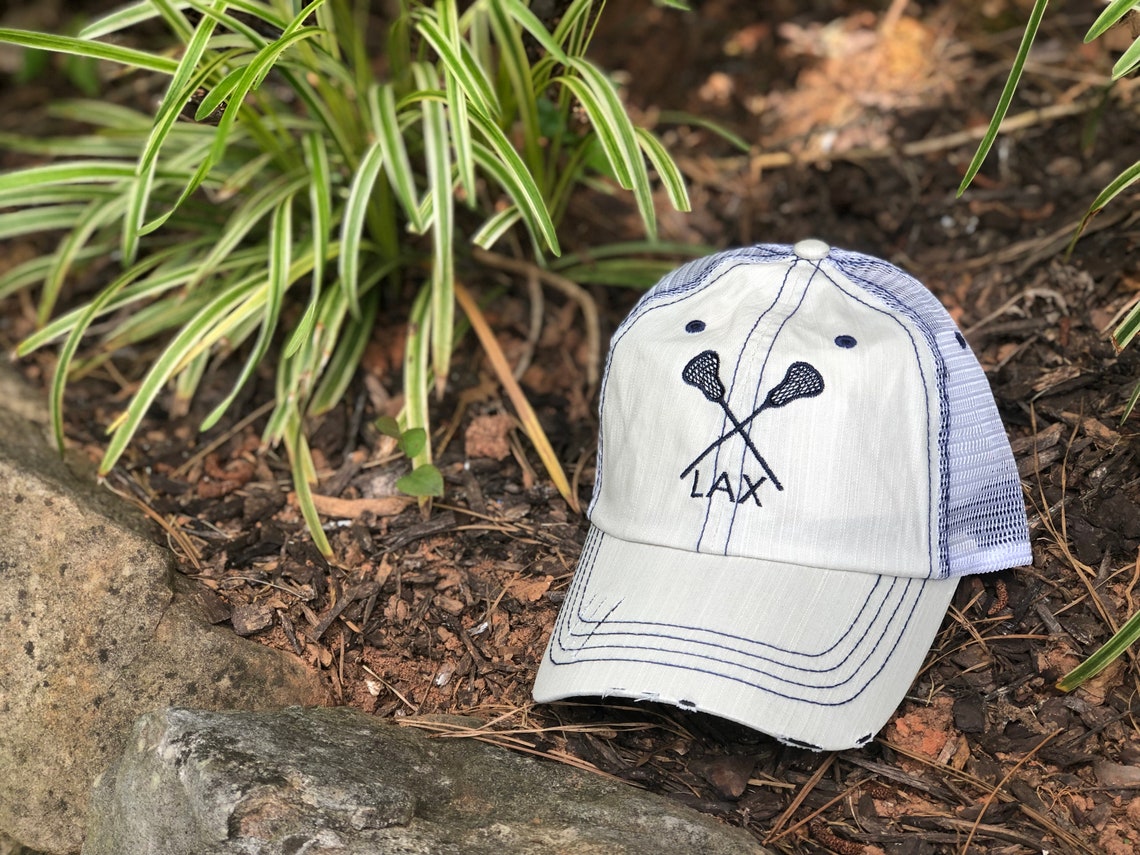 Lacrosse Hat Embroidered LAX Hat Lacrosse Team Hat Lacrosse | Etsy