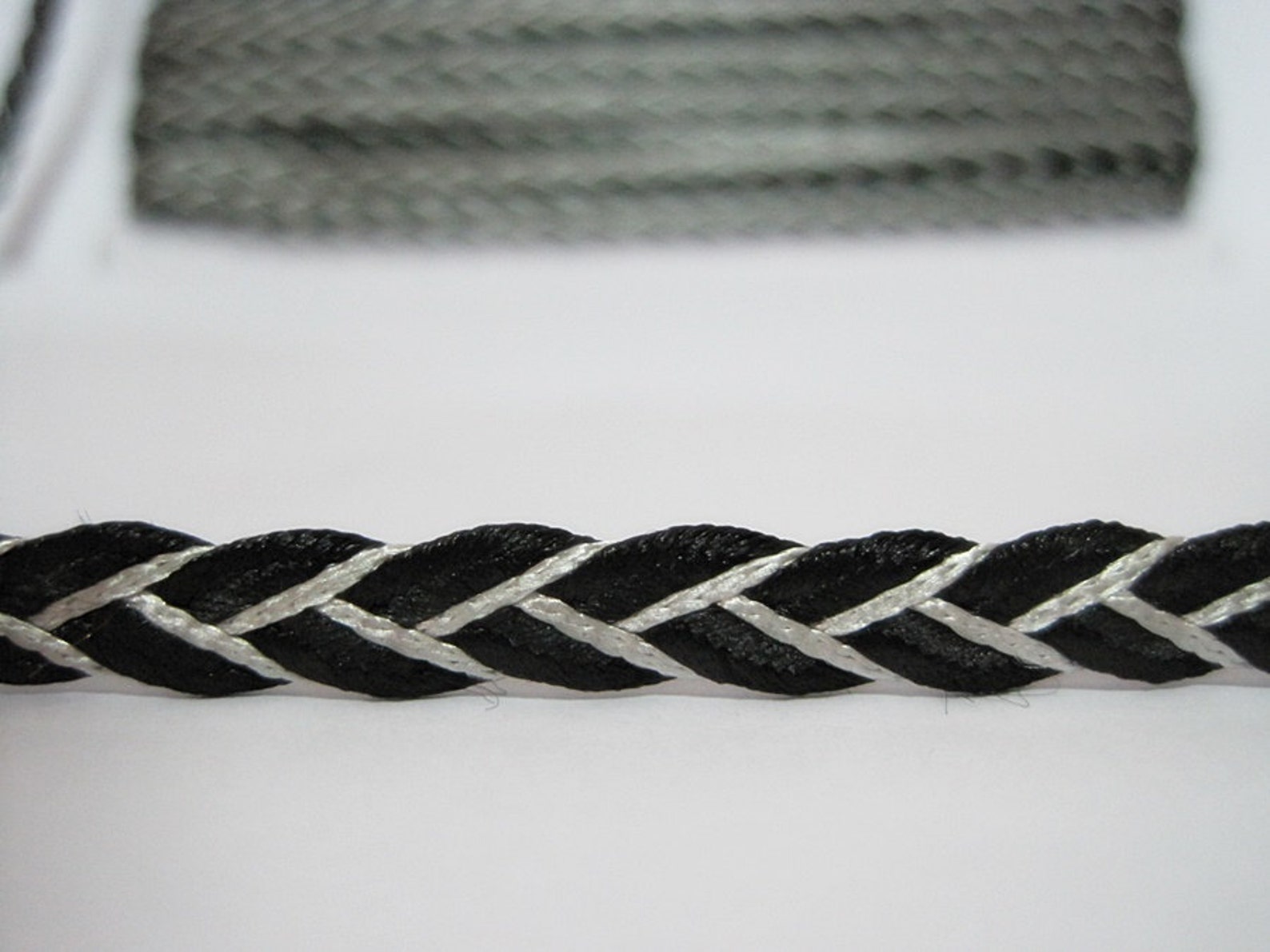 5 Yards 6 mm Black Shiny Flat Braided Cord Braided Cord Flat | Etsy