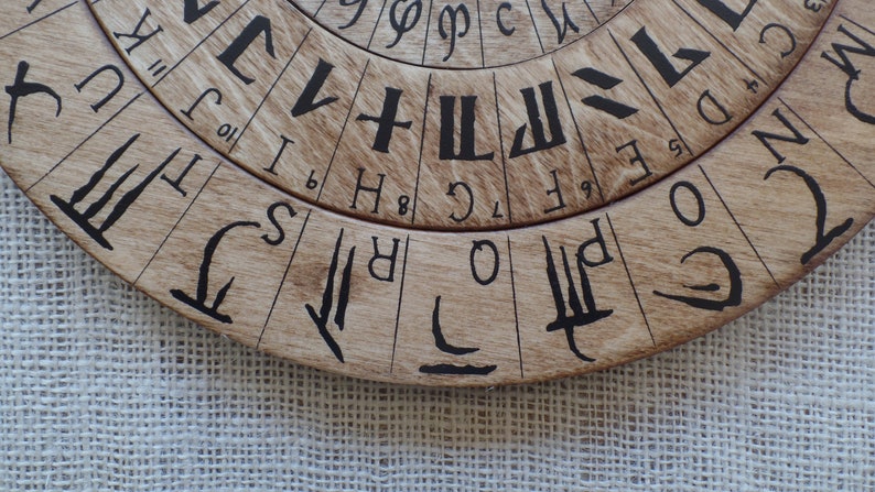 Cipher Wheel Cypher Wheel Dwarven Dwarvish Devek Elvin | Etsy
