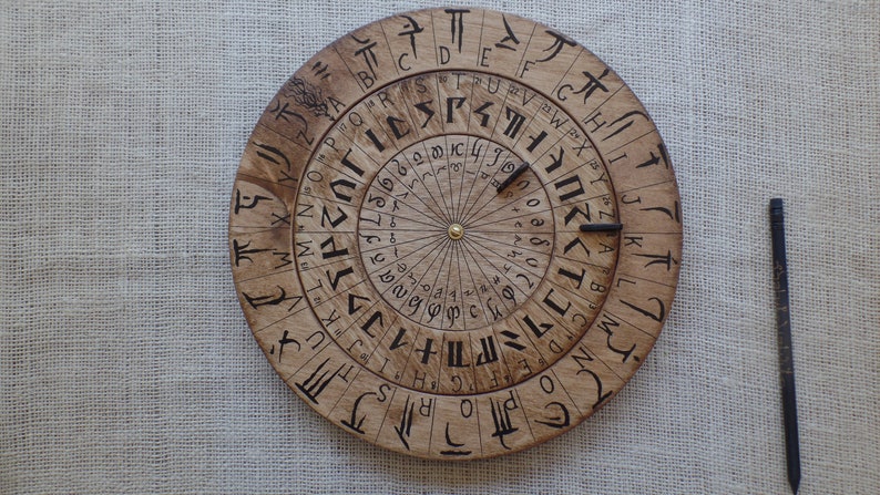 Cipher Wheel Cypher Wheel Dwarven Dwarvish Devek Elvin | Etsy