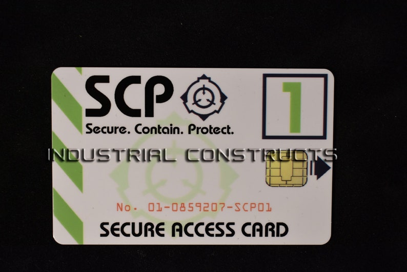 SCP Foundation Secure Access ID Card Updated Design | Etsy