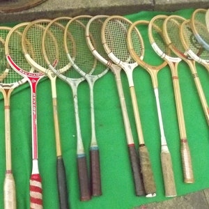 Vintage Wooden Squash Rackets Dates 1940s/1970s Great Display | Etsy