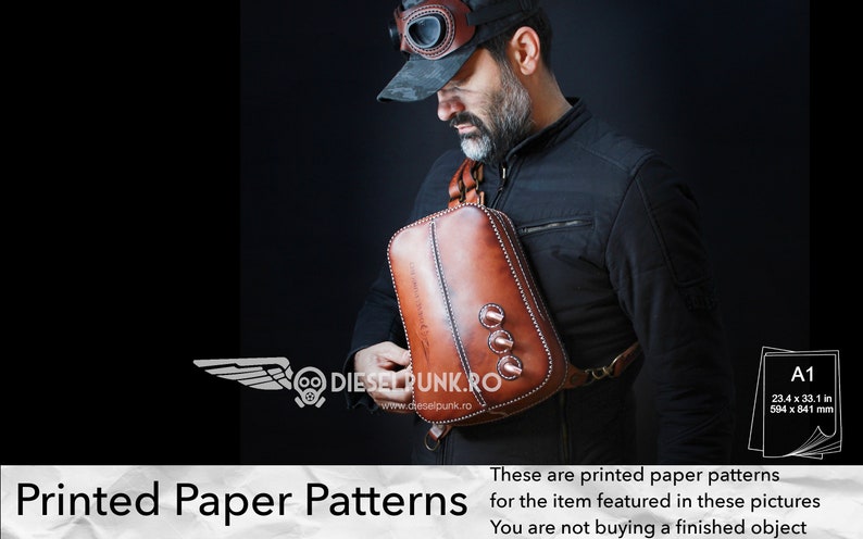 Backpack Pattern Printed Paper Patterns Leather DIY | Etsy