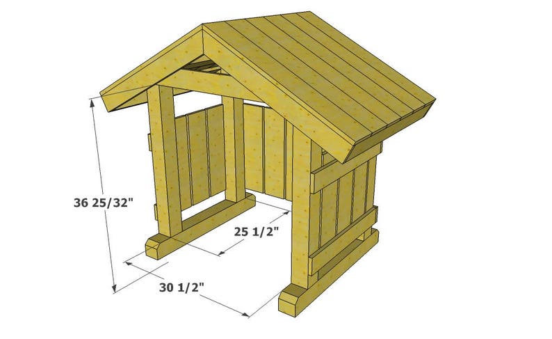 OUTDOOR NATIVITY STABLE Plans | Etsy
