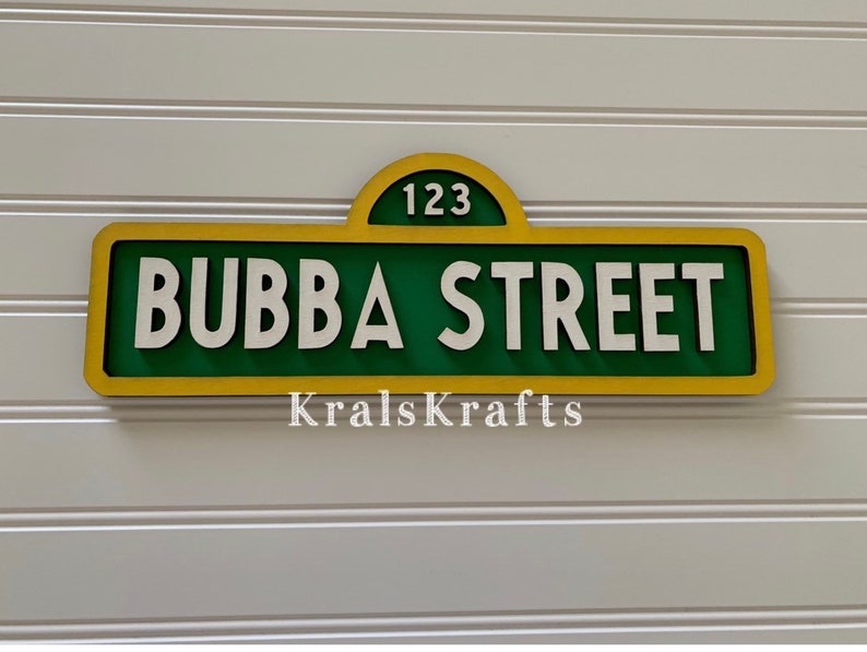 Personalized Sesame Street Sign | Etsy