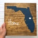 Florida Home Sign Florida map Florida Sign Custom Sign | Etsy