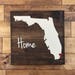 Florida Home Sign Florida map Florida Sign Custom Sign | Etsy
