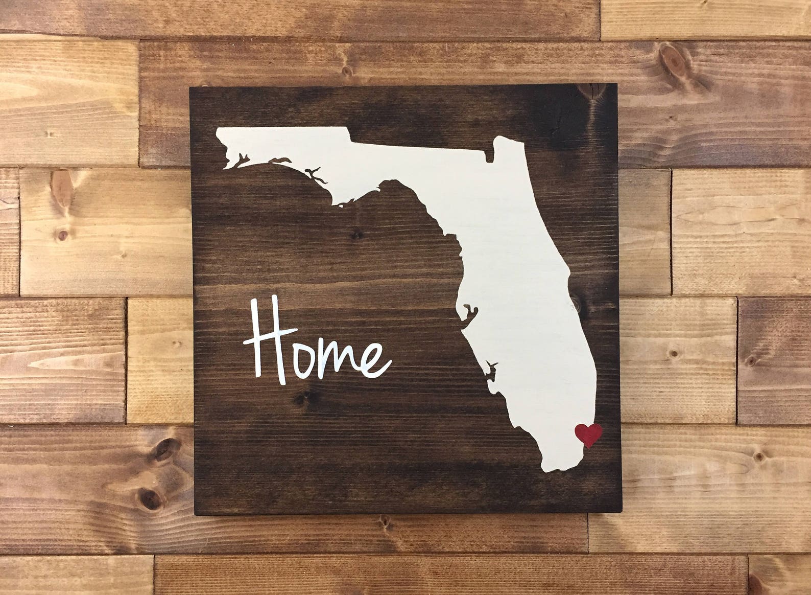 Florida Home Sign Florida map Florida Sign Custom Sign | Etsy